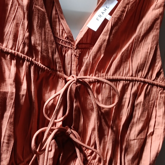 Frame Denim | Tops | Framecinched Crinkle Tanksmall | Poshmark